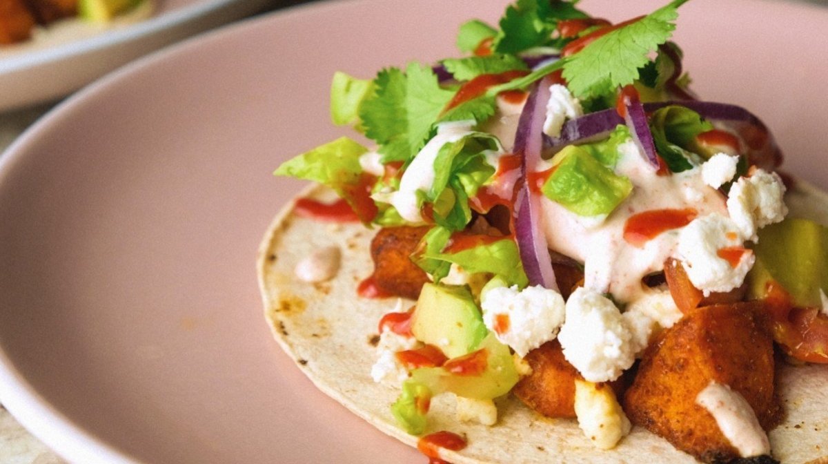 Baked Sweet Potato & Feta Tacos - MYPROTEIN™
