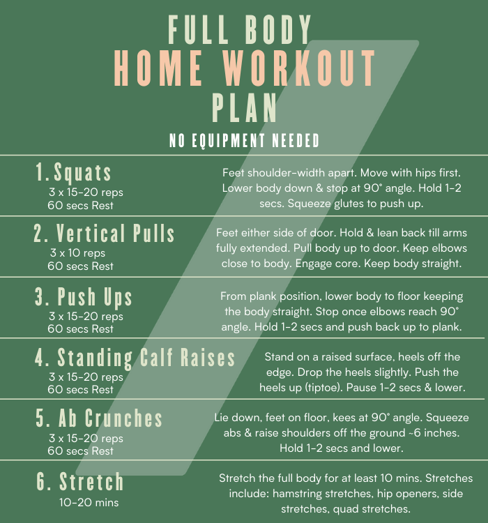 5 Full Body Exercises For A Beginner Home Workout MYVEGAN 5 Full Body Exercises For A Beginner Home Workout MYVEGAN